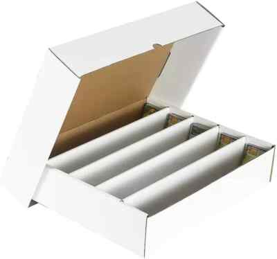1 x Cardboard 5000ct Trading Card Storage Box with Lid - Holds up to ...