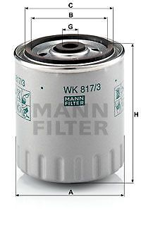 Mann-filter Fuel filter WK817/3x fits Mercedes Vito W638 | eBay Australia