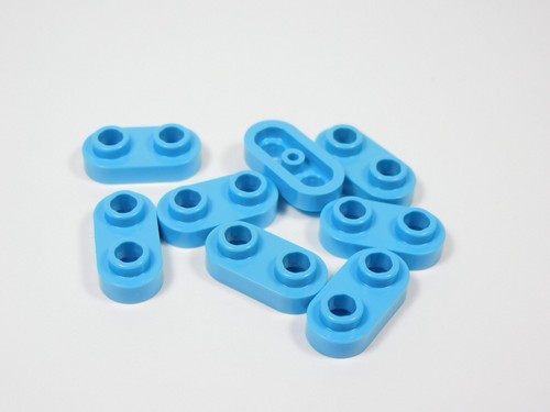 LEGO 8 Medium Azure 1x2 Rounded Corner Plates w/ Open Studs E4 | eBay