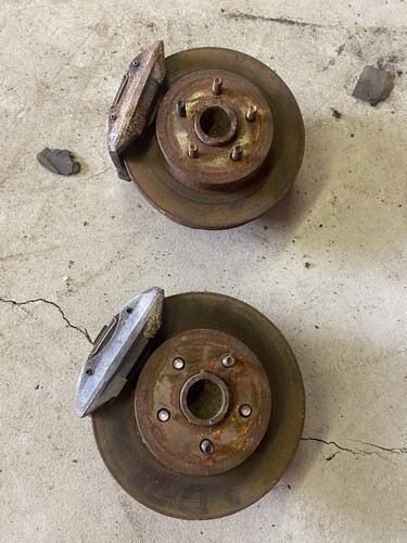 1988 Fiero USED FRONT Spindle/Bearing/Caliper/Rotor Pair, Loaded, Left ...