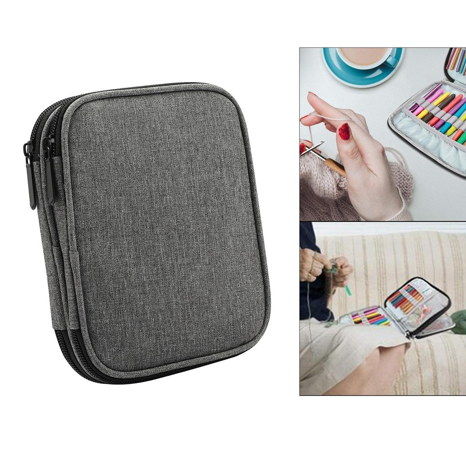 Crochet Hook Case Storage Organizer Bag Pockets for Various Sewing | eBay