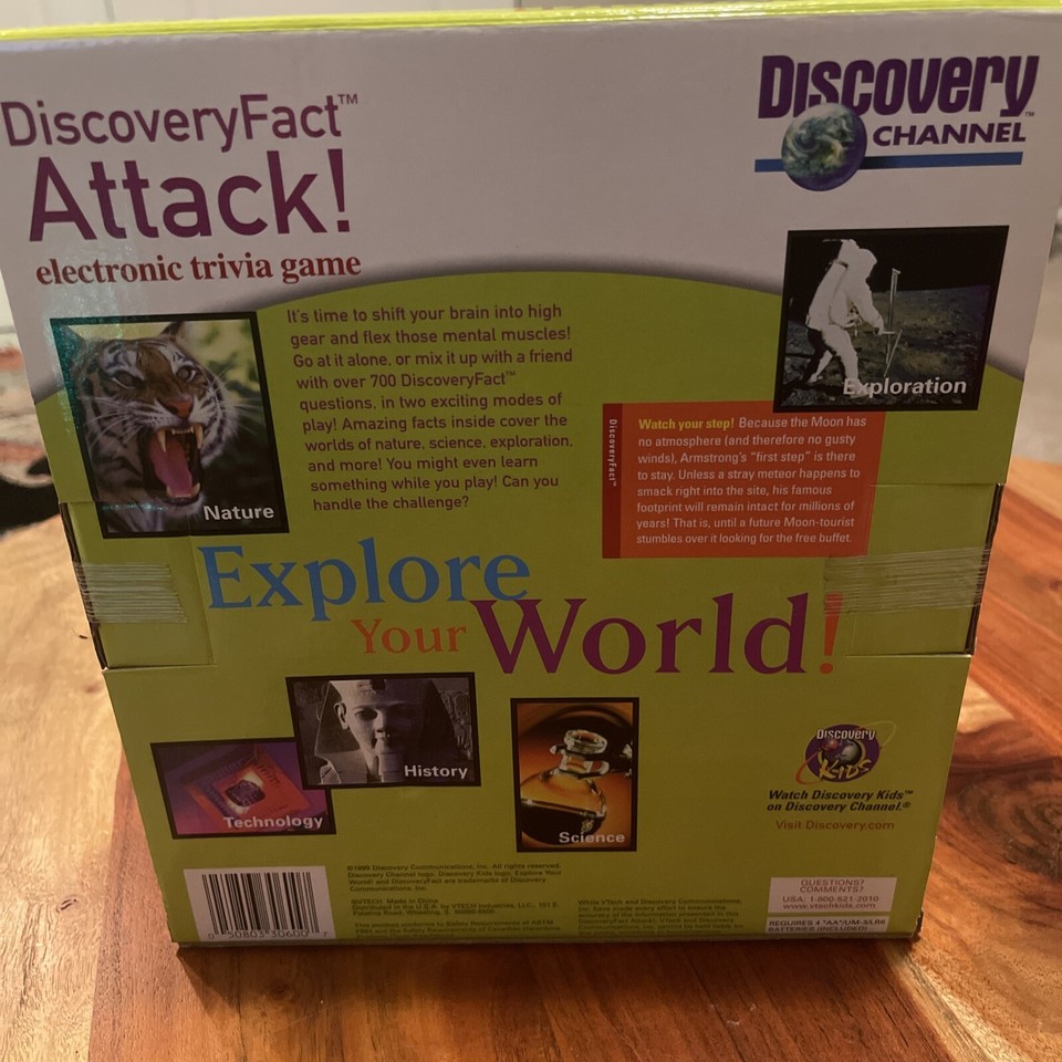 NOS Discovery Channel VTech Discovery Fact Attack Handheld Electronic ...