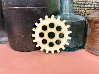 COG SHAPE 4 WOODEN GEARS Multiple Sizes Steampunk Wood Cogs Shapes 2 ...