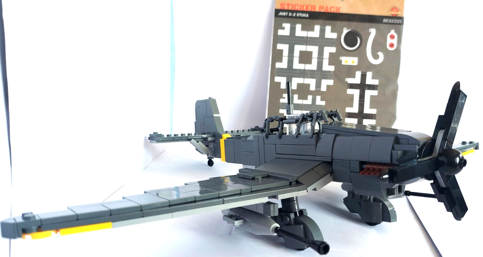 Brickmania Junkers Ju87 Stuka G-2 - Made with Lego bricks | eBay