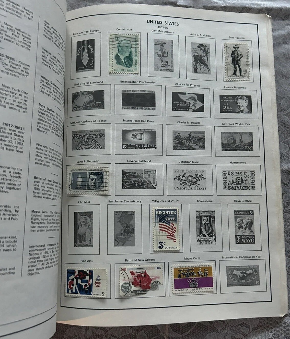 1974 Harris Freedom Stamp Album-United States-Many Stamps Included ...