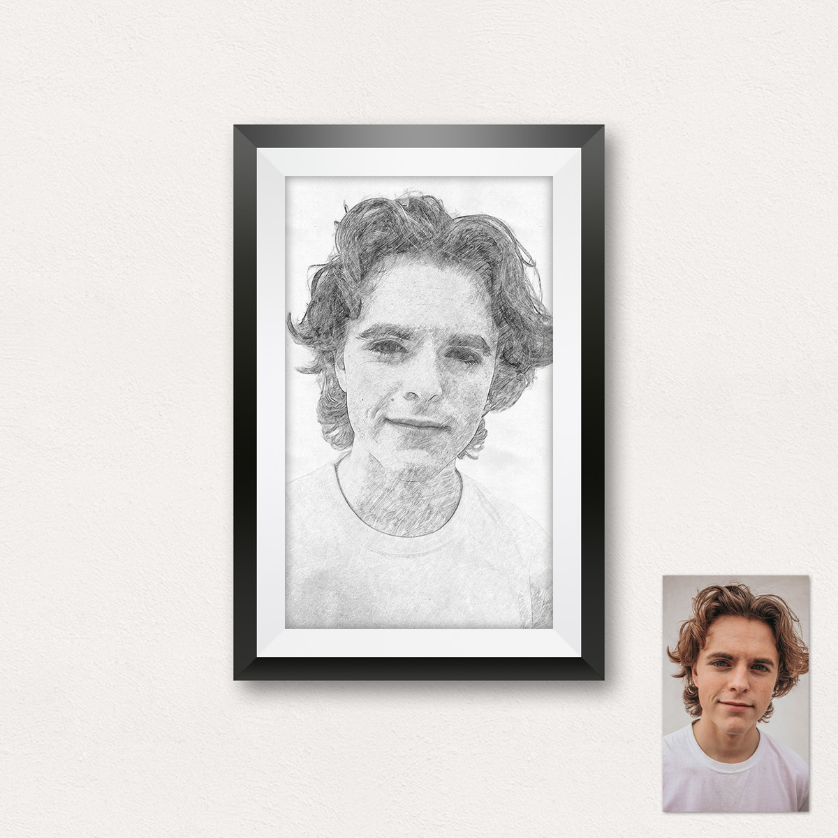 Custom Portrait Drawing, Pencil drawing from photo, Drawing from ...