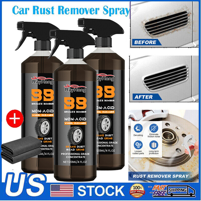 Bronze Non-Acid Wheel Cleaner Non-Acid Truck & Car Tough Wheel Cleaning ...