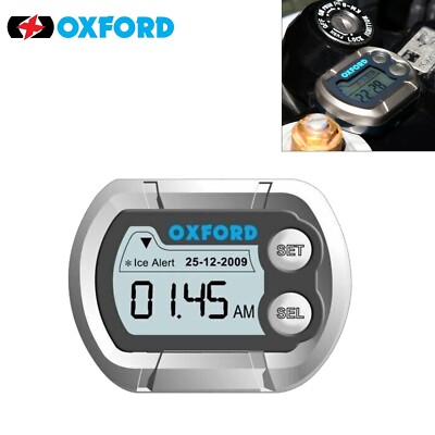 Oxford DigiClock Micro Digital Waterproof Motorbike Clock Motorcycle Scooter | eBay UK