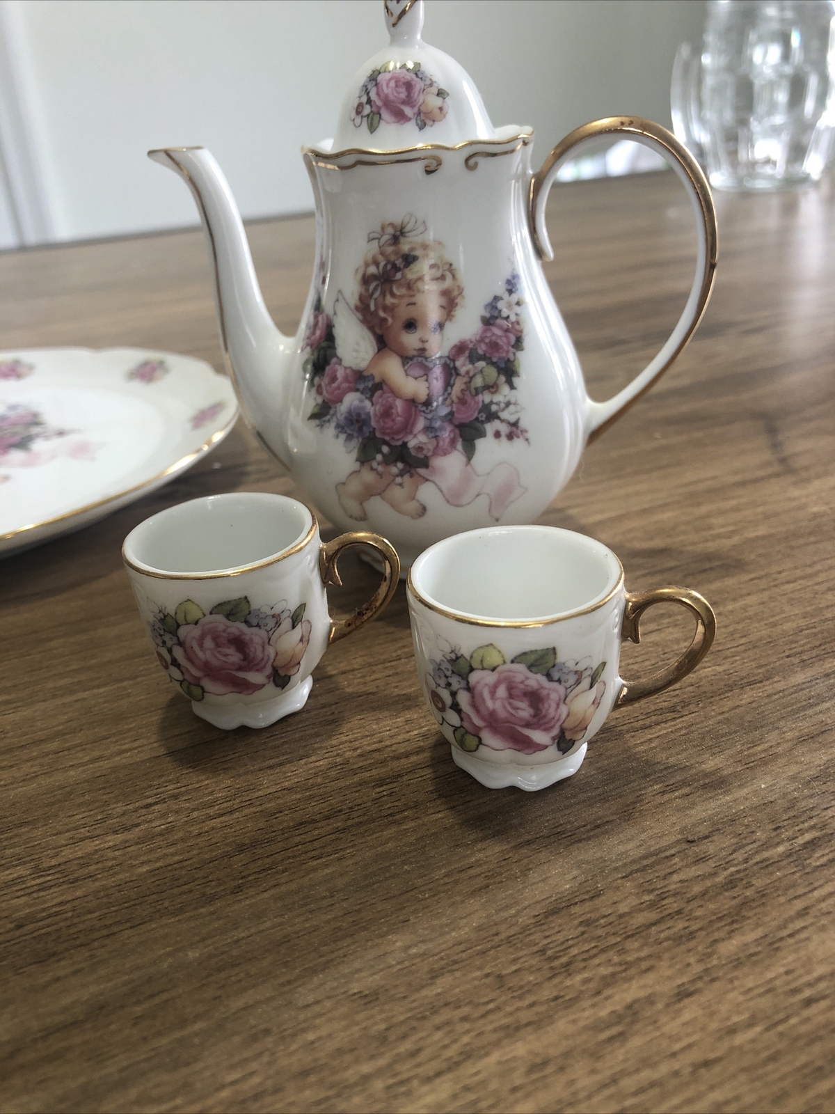 china tea set vintage Angels And Flowers | eBay