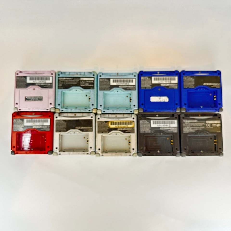 Junk GameBoy Advance SP Lot 10 Set Nintendo Color Console Random Select ...