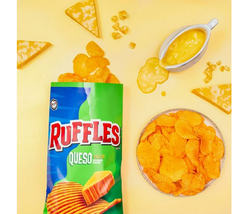 Ruffles Queso Cheese Flavored Potato Chips 15.125 oz Party Size | eBay