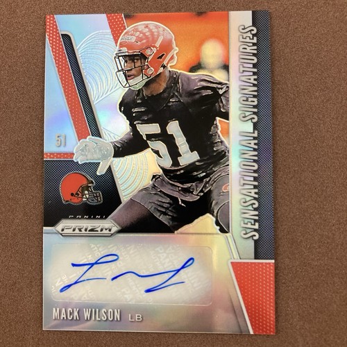 Mack Wilson 2019 Panini Prizm Sensational Signatures #SE-MAW Cleveland ...