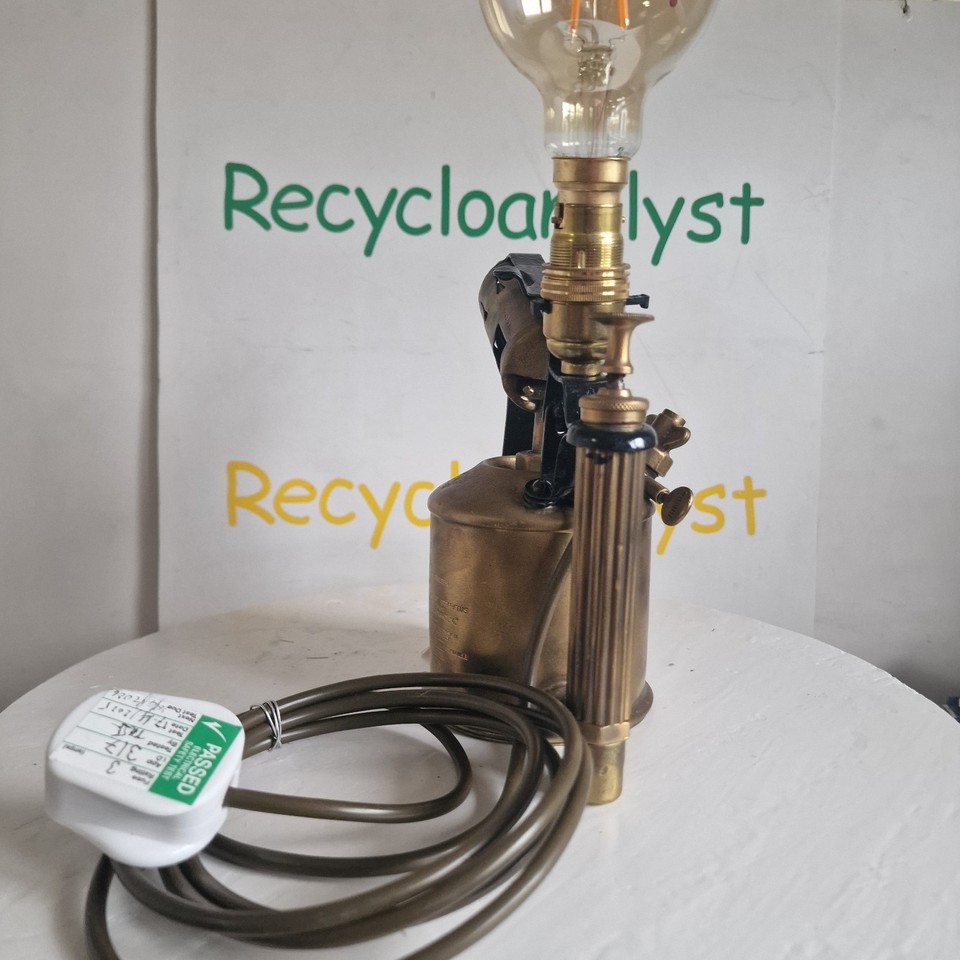 Steampunk Blow Lamp Repurposed Industrial Upcycled Vintage Lighting ...