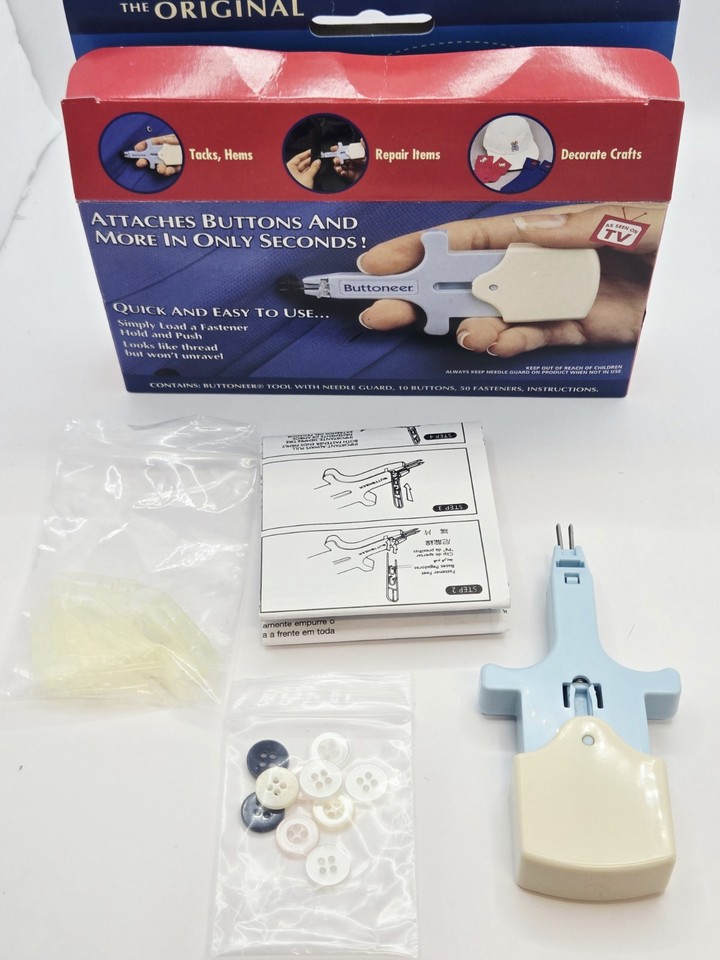 Avery Dennison The Original Buttoneer Fastening System As Seen on TV ...