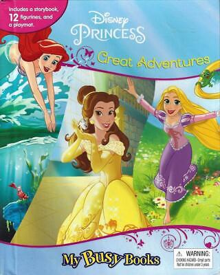 Disney Princess Great Adventure My Busy Books Storybook 12 Figurines ...
