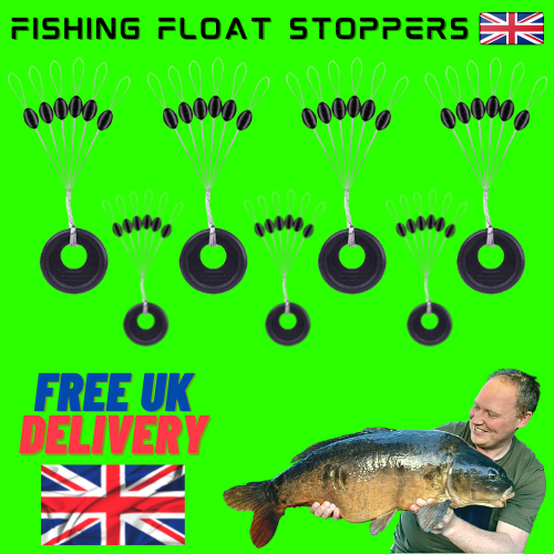 72 X Sliding Float Stops Rubber Grippa Barrel Rig Buffer Line & Braid Fishing | eBay UK