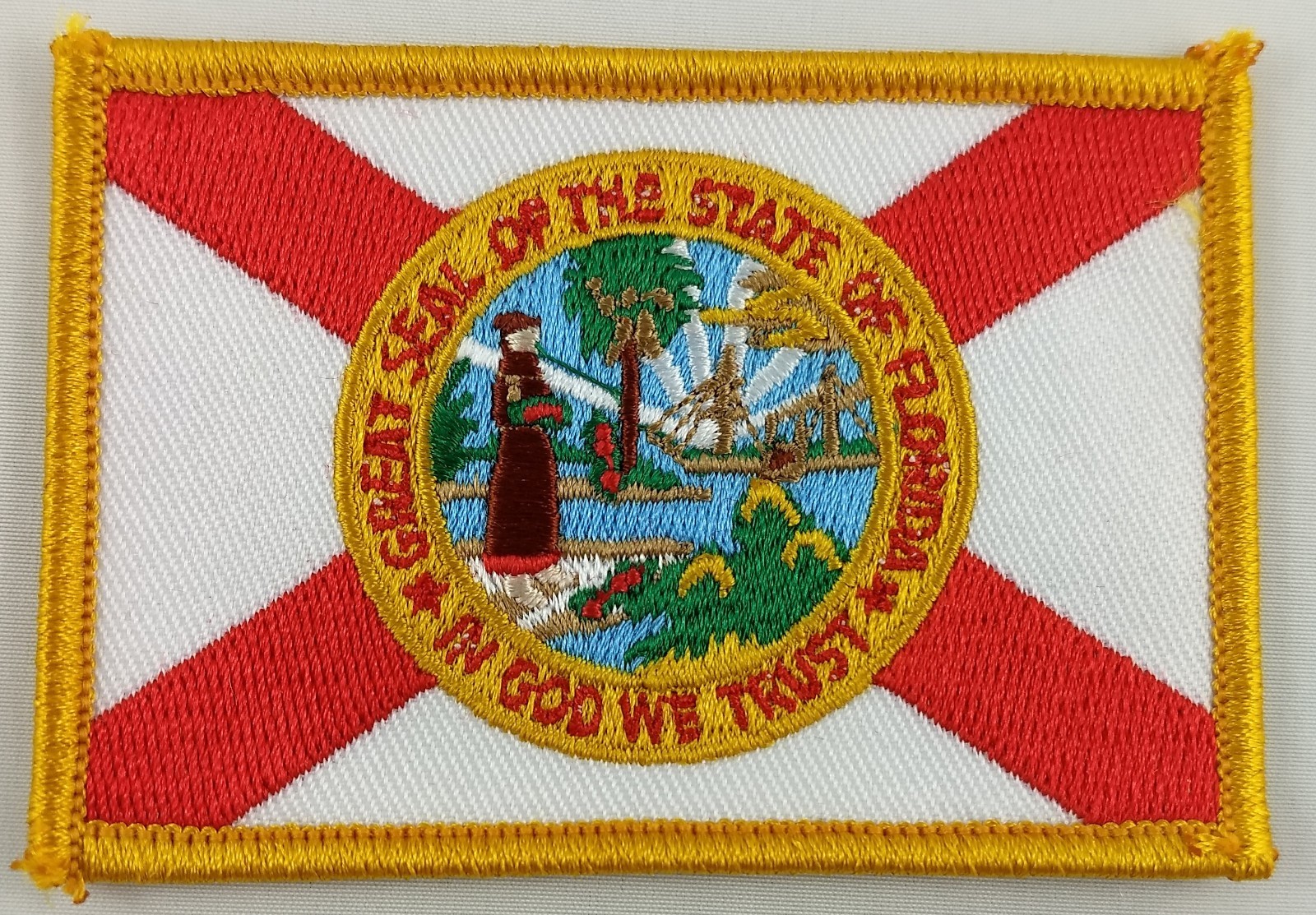 Florida State Flag Patch Embroidered Iron On Applique | eBay