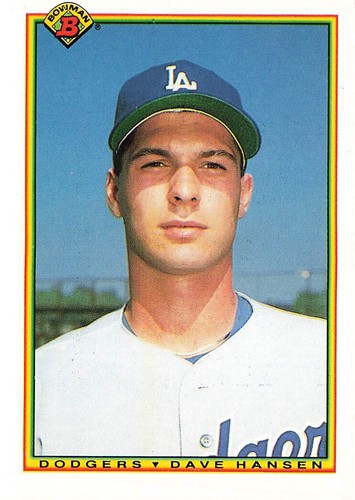 1990 Bowman #93 Dave Hansen Los Angeles Dodgers | eBay
