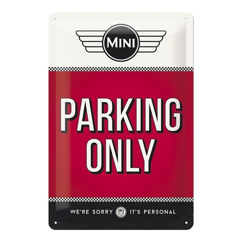 Nostalgic Art Medium Metal Sign Mini Parking Only Home/Office Decor ...