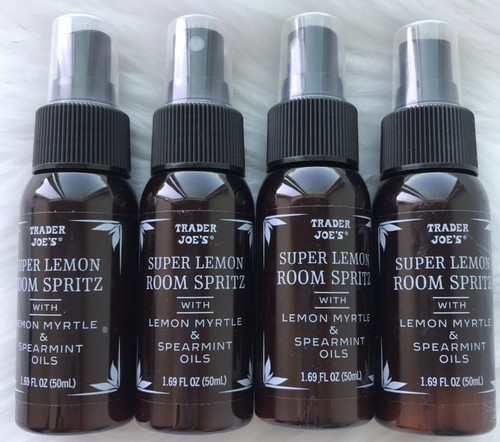Trader Joe's Super Lemon Room Spritz w/ Lemon Myrtle Spearmint Oils 4-Pack | eBay