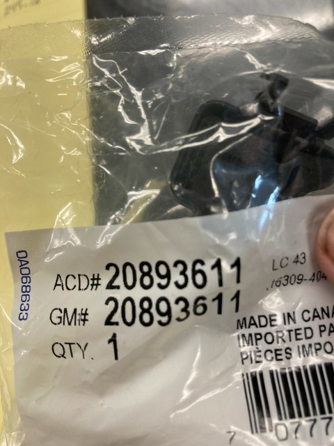 Fuel Pressure Sensor Cover ACDelco GM Original Equipment 20893611 for ...