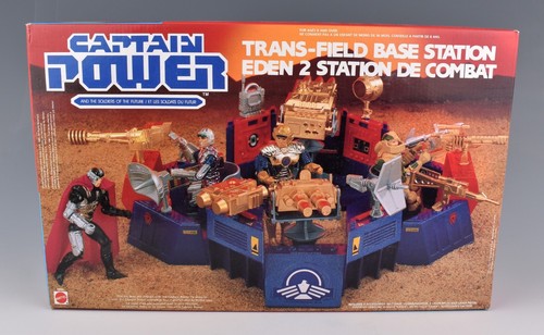 Vintage Mattel Captain Power Trans-Field Base Station Playset 1980's ...