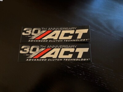 ACT Advanced Clutch Tech 30 YEARS Racing 8X2 Decal Car Sticker JDM NRG ...