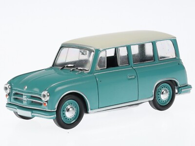 AWZ P70 Station Wagon blue Dach white DDR Ostalgie diecast model car ...