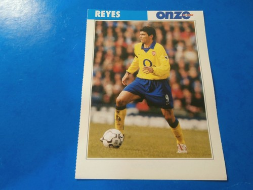 JOSE ANTONIO REYES, ARSENAL, RARE 2004 FOOTBALL ROOKIE CARD ONZE ...