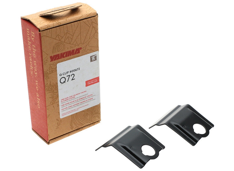 Yakima Q72 Q Tower Clips w/ E Pads & Vinyl Pads #00672 2 clips Q 72 NEW ...