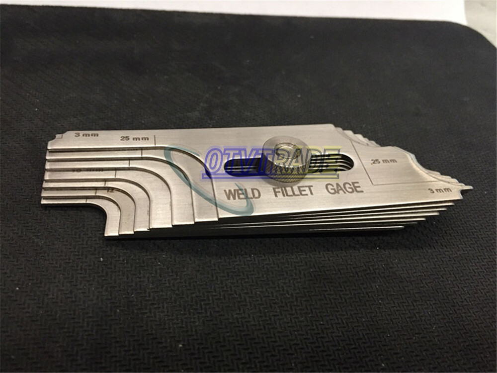 7 Pieces Fillet Welding Gauge MG-11 Weld Gauge Metric Test Ulnar ...