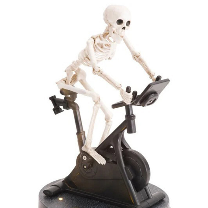 Resin Skeleton Riding Bike Halloween Skeleton Decor Skeletons Statue ...