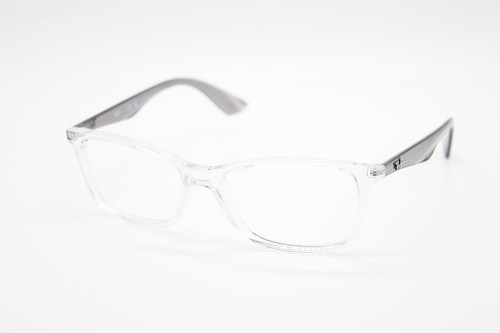 NEW RAY-BAN RB 7047 5768 TRANSPARENT GREY AUTHENTIC EYEGLASSES 54-17 | eBay
