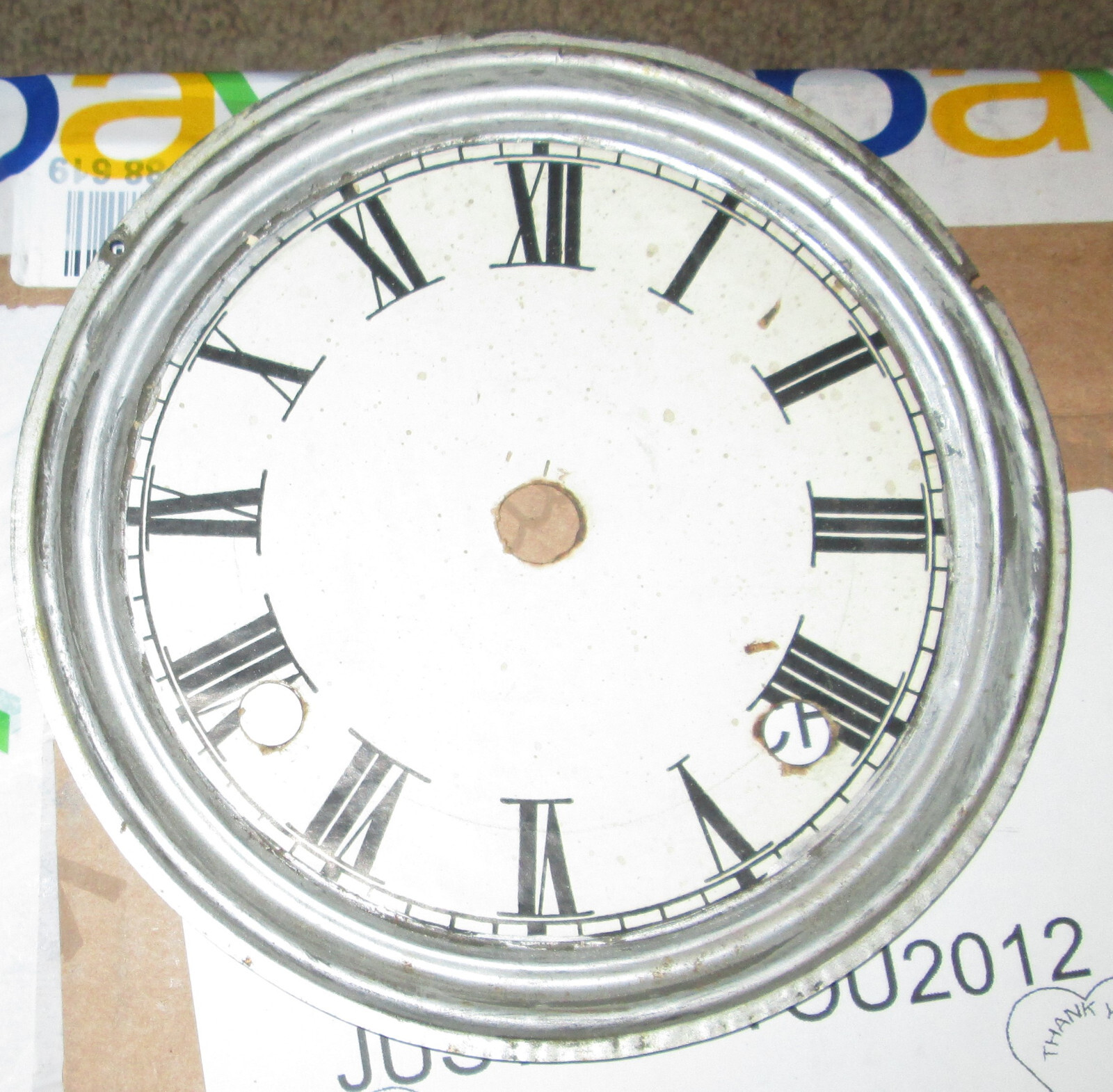 Dial- DIAL PAN ROMAN NUMERAL Clock 6 1/4" | eBay