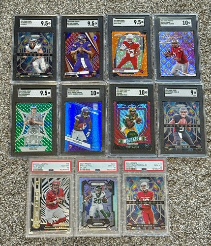 NFL Rookie Graded Trading Card Lot - 11 Graded Football Cards 2024 | eBay