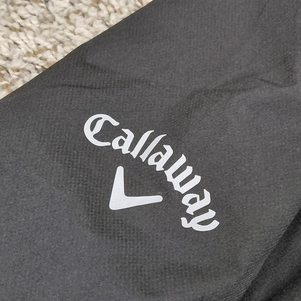 NEW Callaway Weather Series Windbreaker Jacket Mens Large Black Zip ...