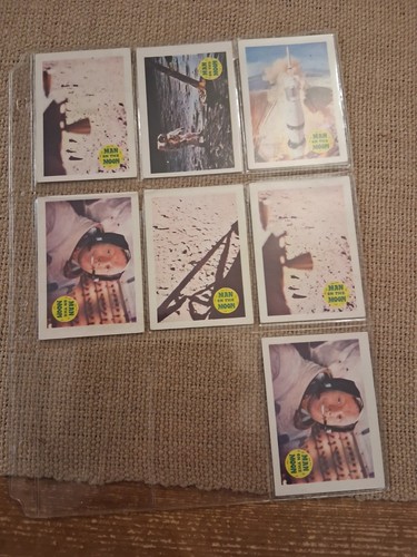 ABC MAN ON THE MOON GUM CARDS 6 TRADE CARDS FROM 1969 | eBay UK