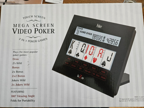 RecZone - 7-in-1 Portable Touch-Screen Video Poker Mega Home Bar Stool ...