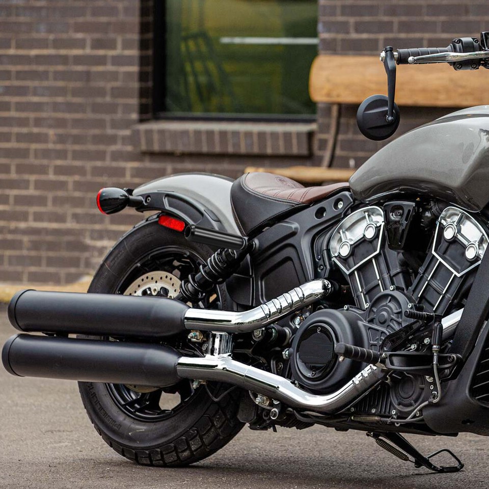 For Indian Scout Bobber 2017-2024 Shock Sliders Rear Black Guard Bar ...