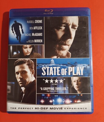 STATE OF PLAY (DVD 2009) RUSSELL CROWE-VG++PLAYTESTED- FREE SHIPPING ...