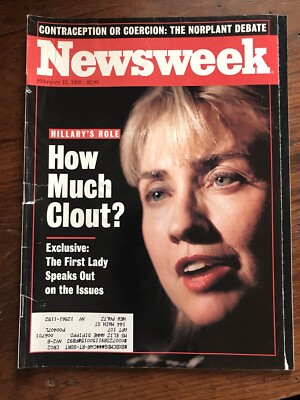 Newsweek Magazine February 15 1993 Hillary Clinton How Much Clout | eBay