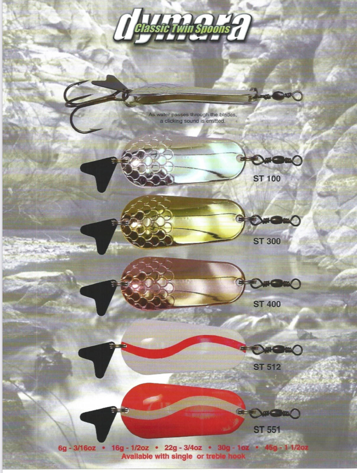 100 Stück Dymara Blinker Plinker Jigs Spoons Angelhaken Schwimmer ...
