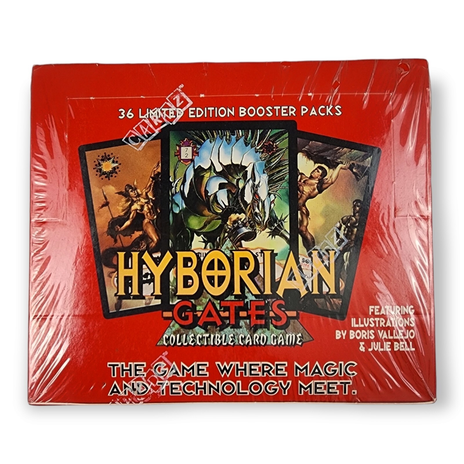 1995 Hyborian Gates 36 Booster Box by CARDZ CCG Julie Bell Boris Sealed ...