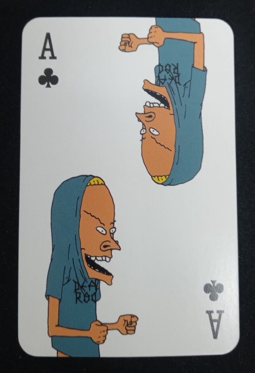 1996 MTV Beavis & Butthead Swap Playing Card Beavis Ace Clubs | eBay