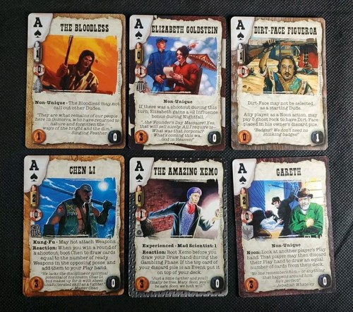 Deadlands Doomtown Boot Hill CCG Card Game Card Lot Aces Spade Mixed ...