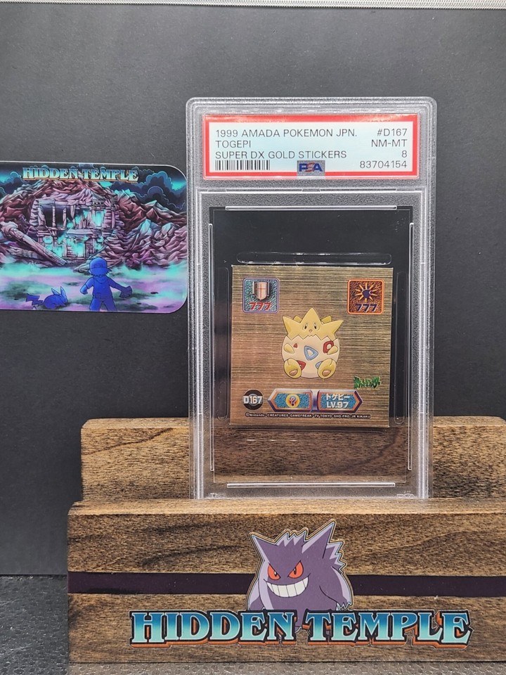 PSA 8 1999 Amada Pokemon Japan Togepi Super DX Gold Stickers #D167 NM ...