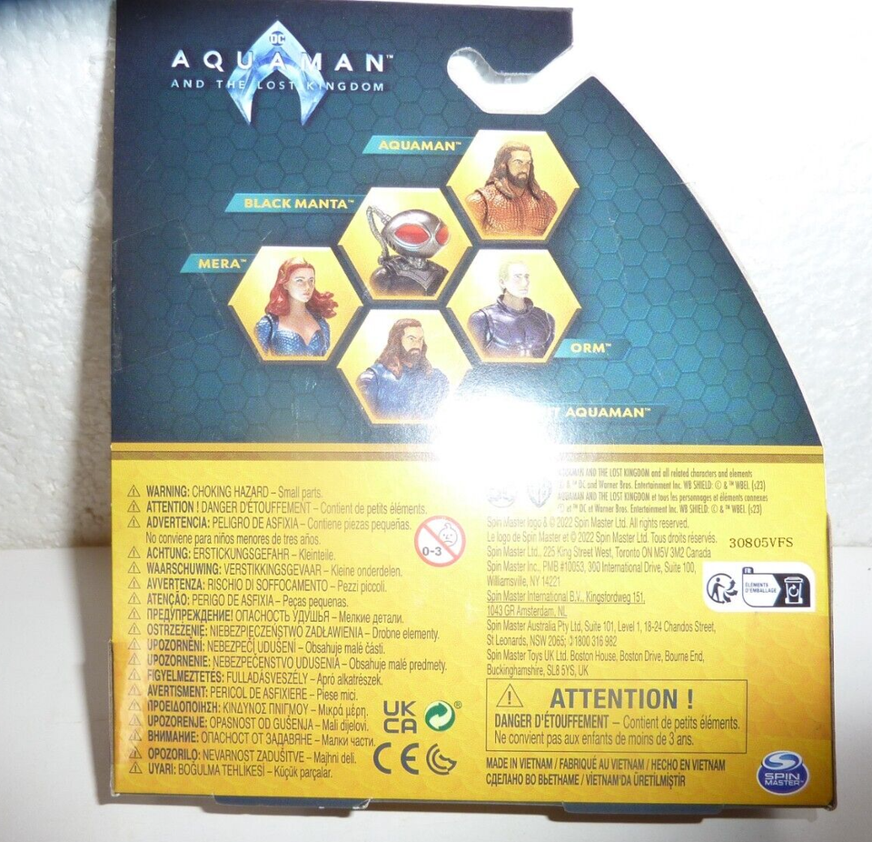 Spin Master DC Aquaman & The Lost Kingdom Orm 4" Action Figure Toy | eBay