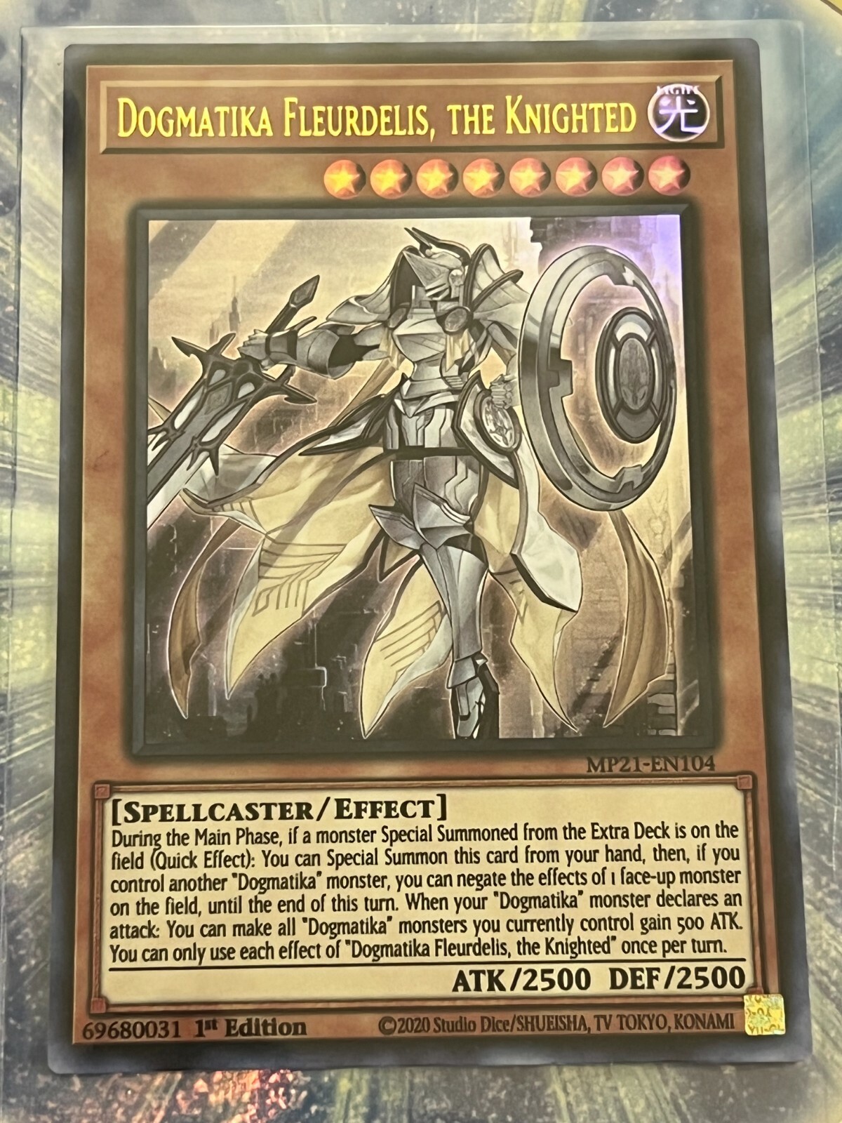 Yu Gi Oh TCG - Dogmatika Fleurdelis, The Knighted - MP21-EN104 1st ...