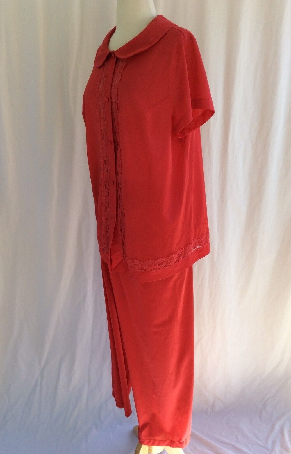 1960's VINTAGE Shadowline Sheer Silky NYLON PAJAMAS P… - Gem