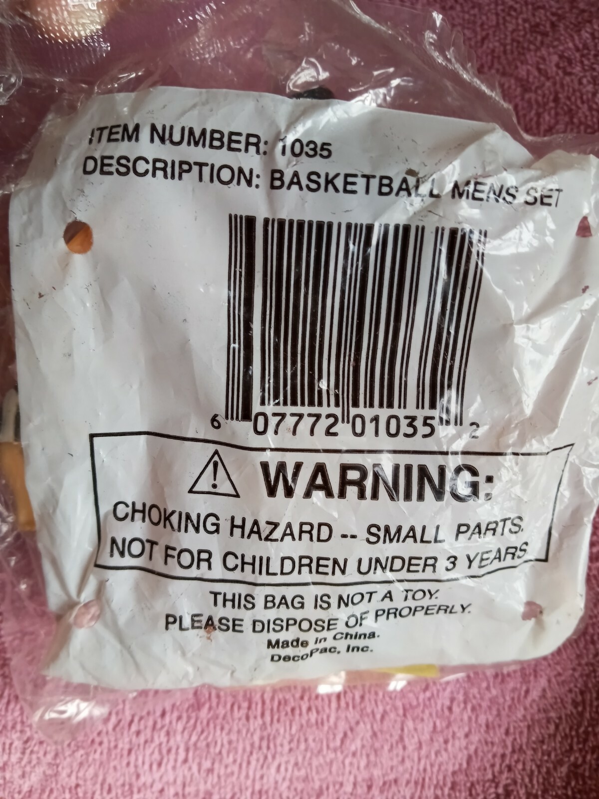 DecoPac Cake Topper Mens Boys Basketball Hoops Ref Players 5 pc MIP Set ...